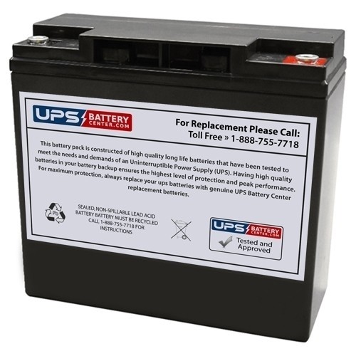 CTM CT18-12HR 12V 20Ah Battery with M5 Terminals