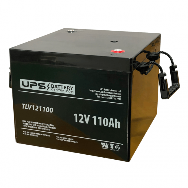 FirstPower LFP12110 12V 110Ah Battery with F11 Insert Terminals
